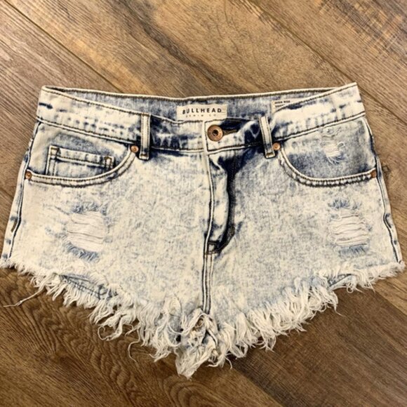 Bullhead Denim Co. | Shorts | Bullhead Acid Wash Cut Off High Rise ...